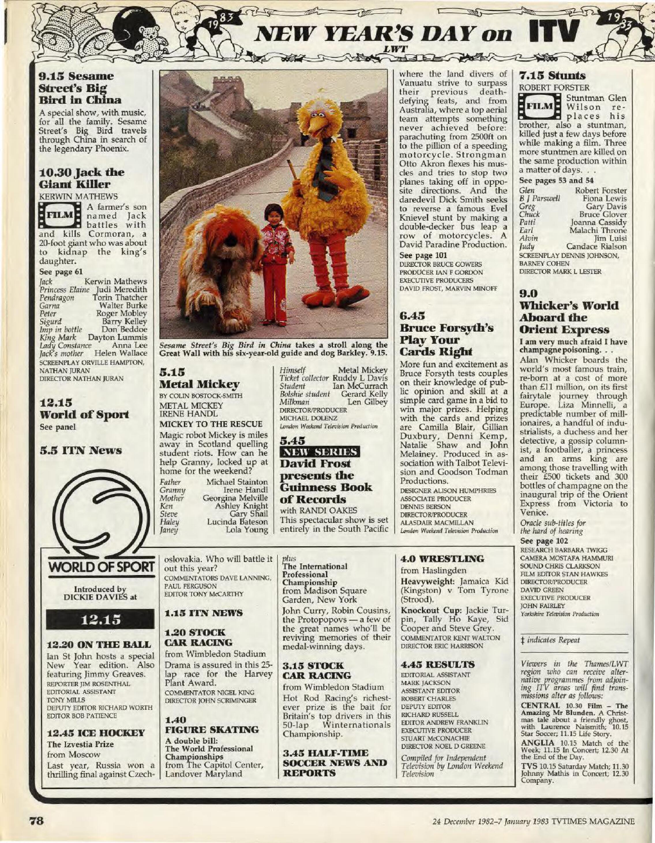 Back to Christmas 1982 (1st January 1983) | Archive Television Musings