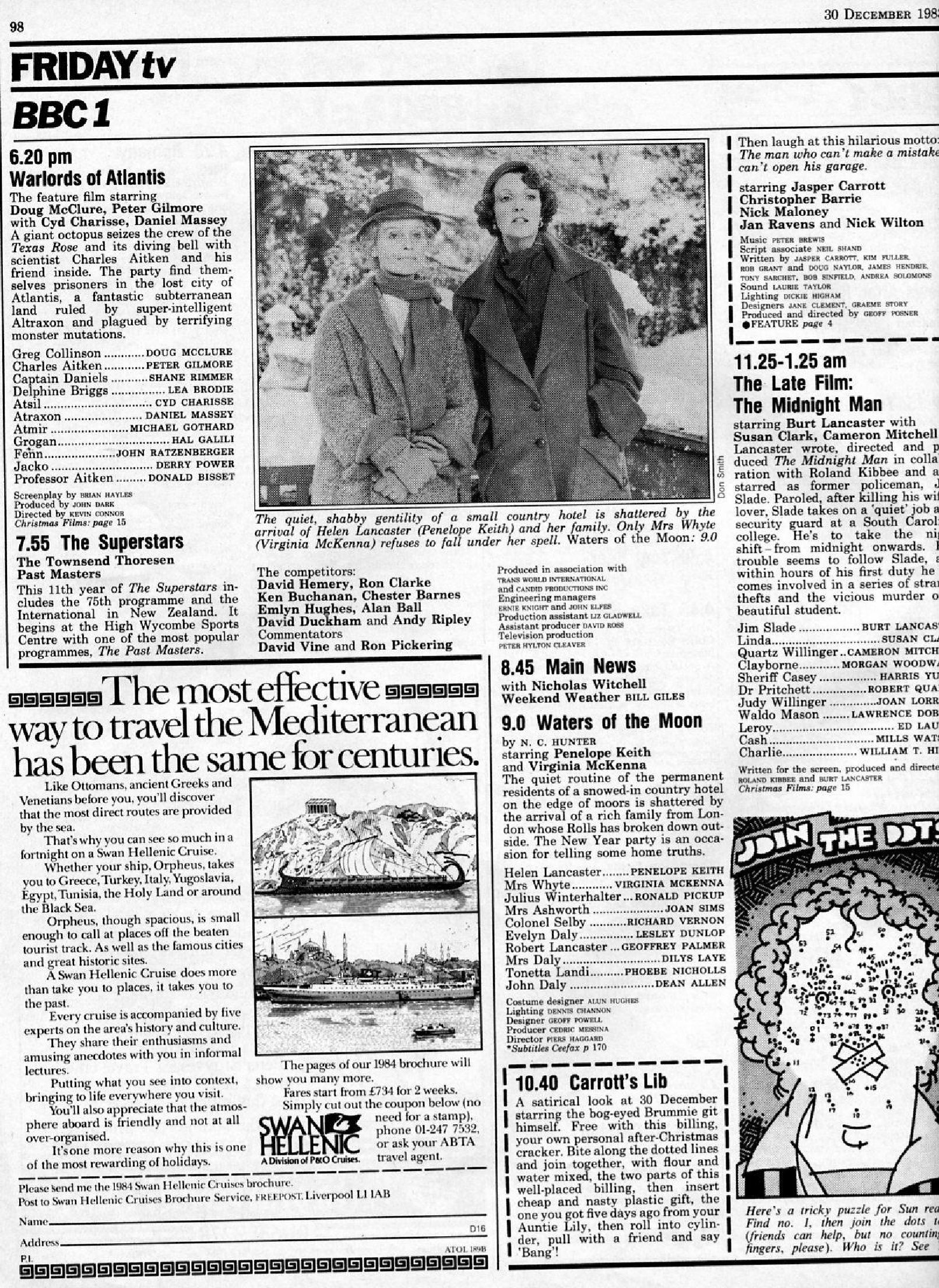 Archive Television Musings | "To waste one second of one's life is a ...